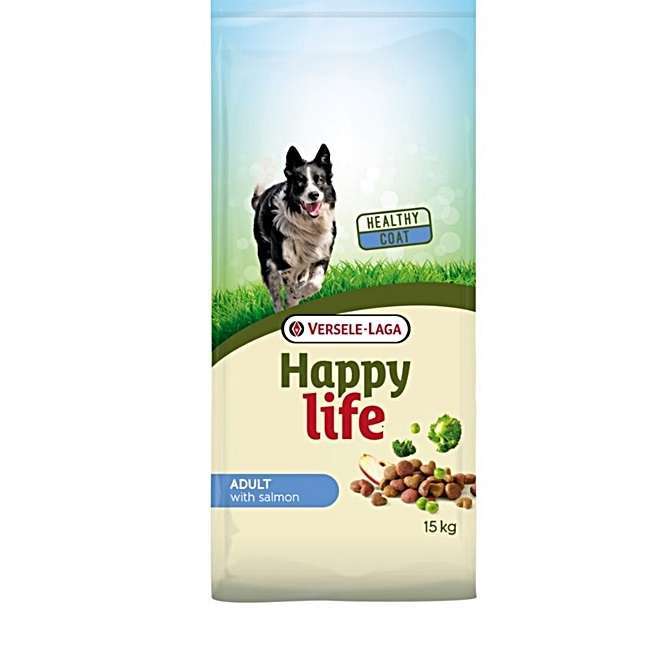 Happy Life Adult mit Lachs 15kg - Futtermittelhandel "Mansfelder Land"
